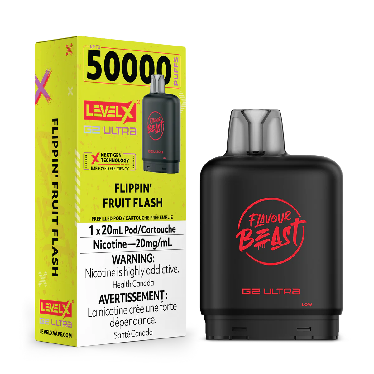 Level X Flavour Beast G2 Ultra - Flippin' Fruit Flash 20mg — Fat Panda ...