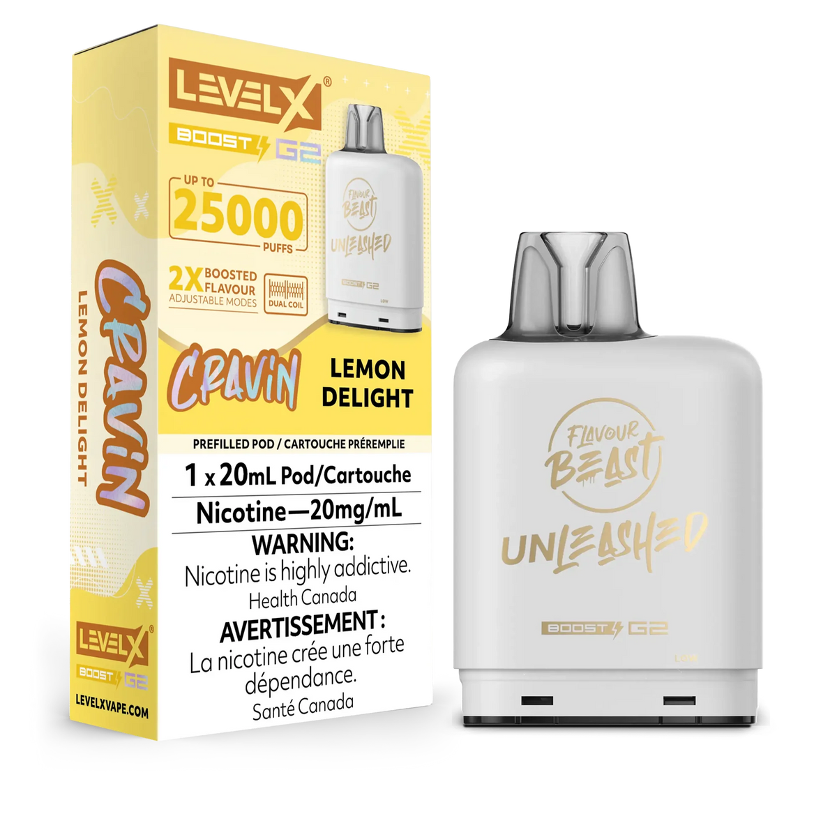 Level X Flavour Beast Unleashed Boost G2 - Epic Lemon D. 20mg — Fat ...