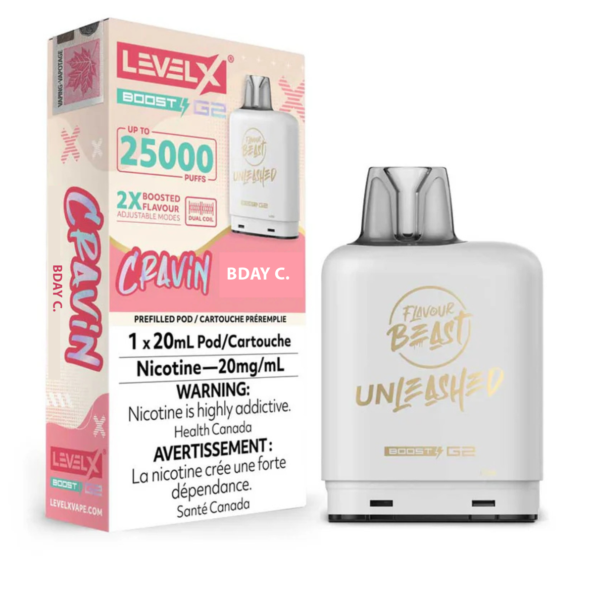 Level X Flavour Beast Unleashed Boost G2 - Epic Bday C. 20mg — Fat ...